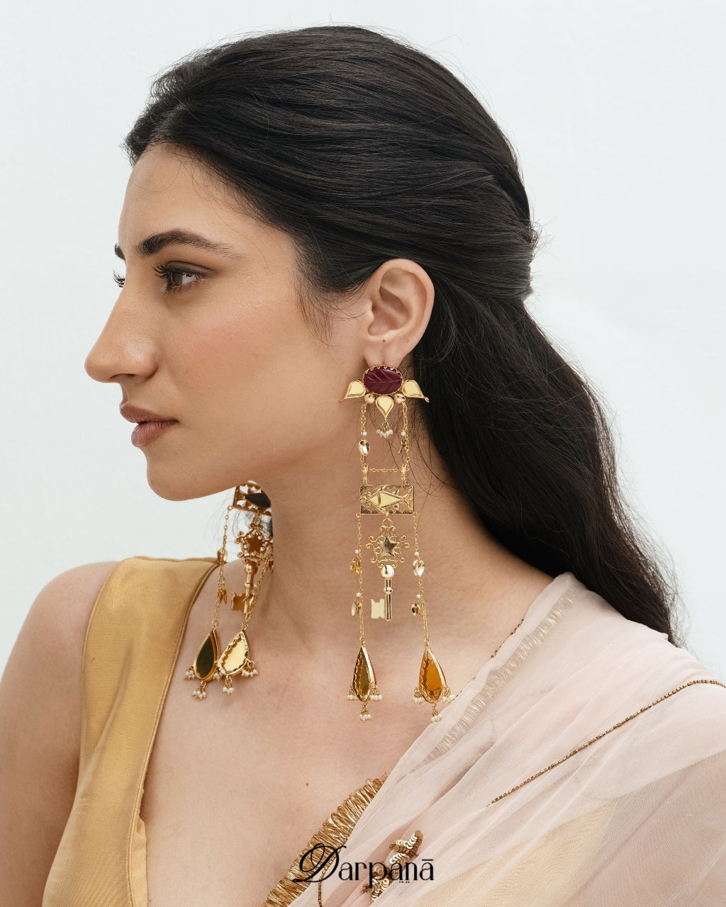Darpan Meen Danglers | Amama Jewelry – KYNAH