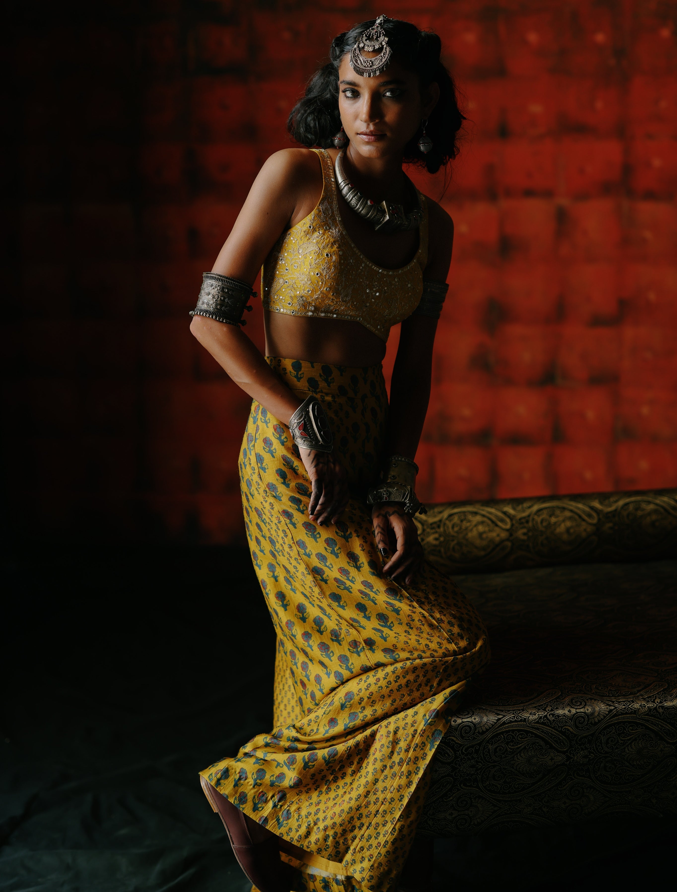 Anvika Amber Crop Top Pant Set | Drishti & Zahabia – KYNAH
