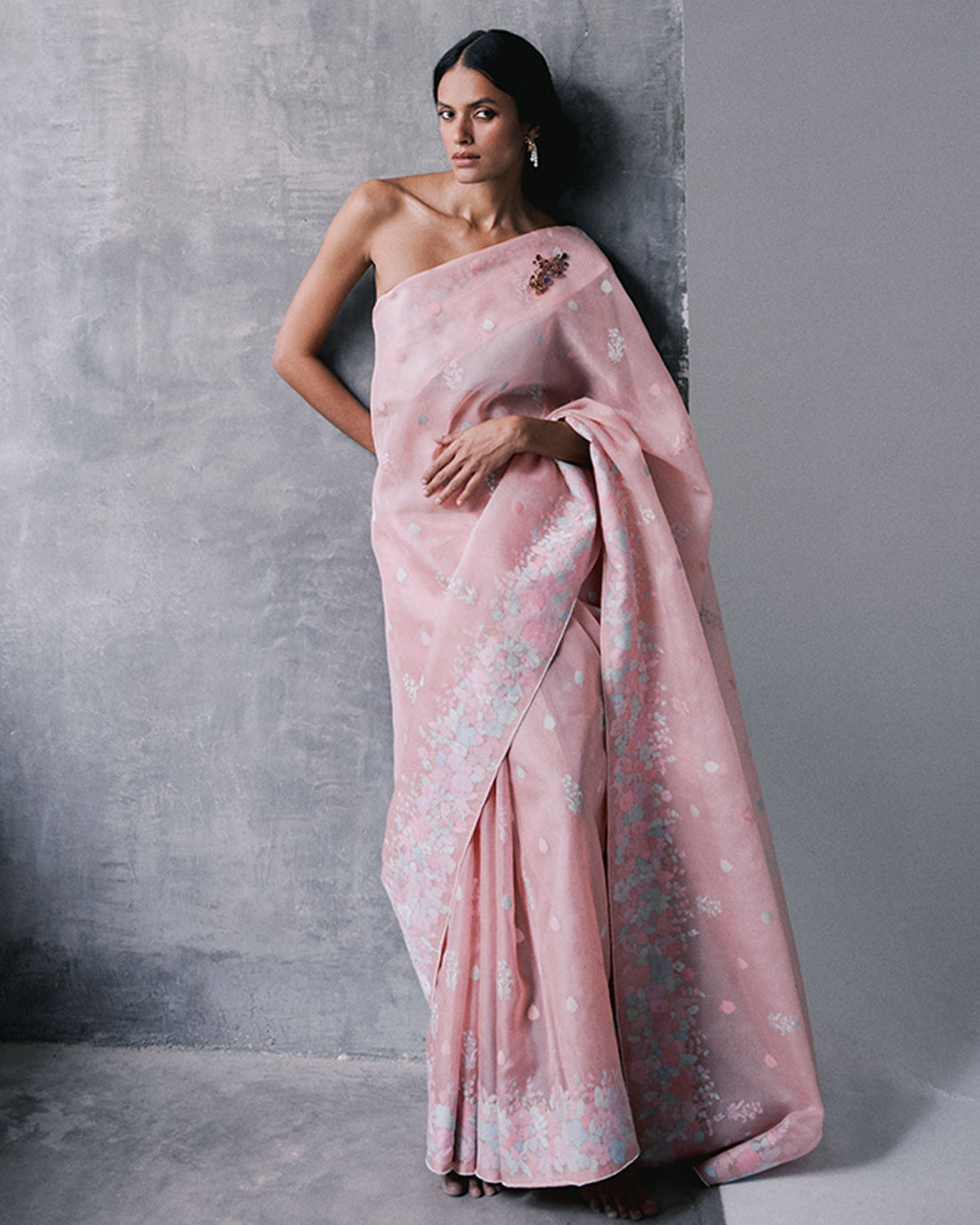 The Lexi Sari in Peach I Ekaya – KYNAH