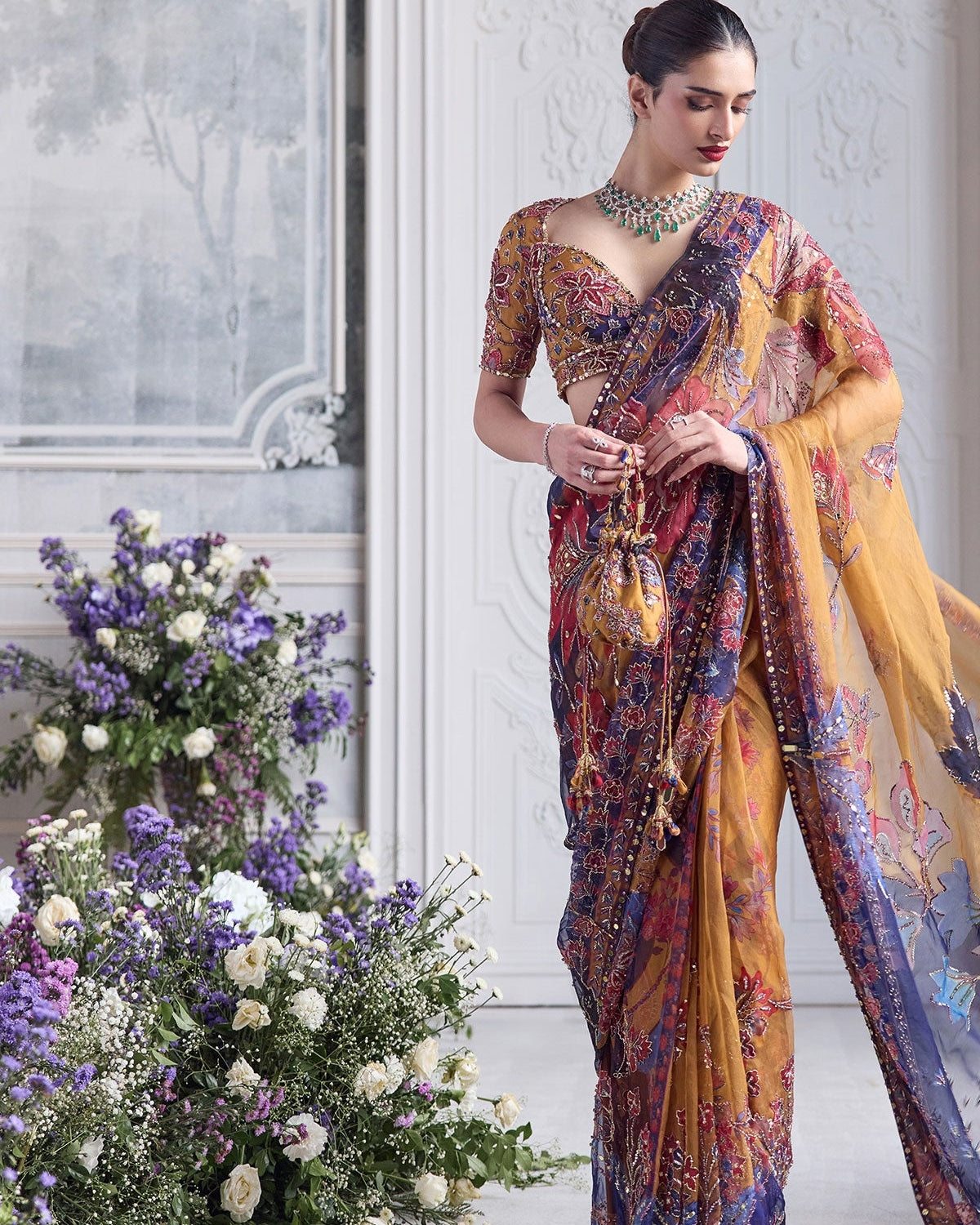 Shahzain Sari Set I Mahima Mahajan – KYNAH